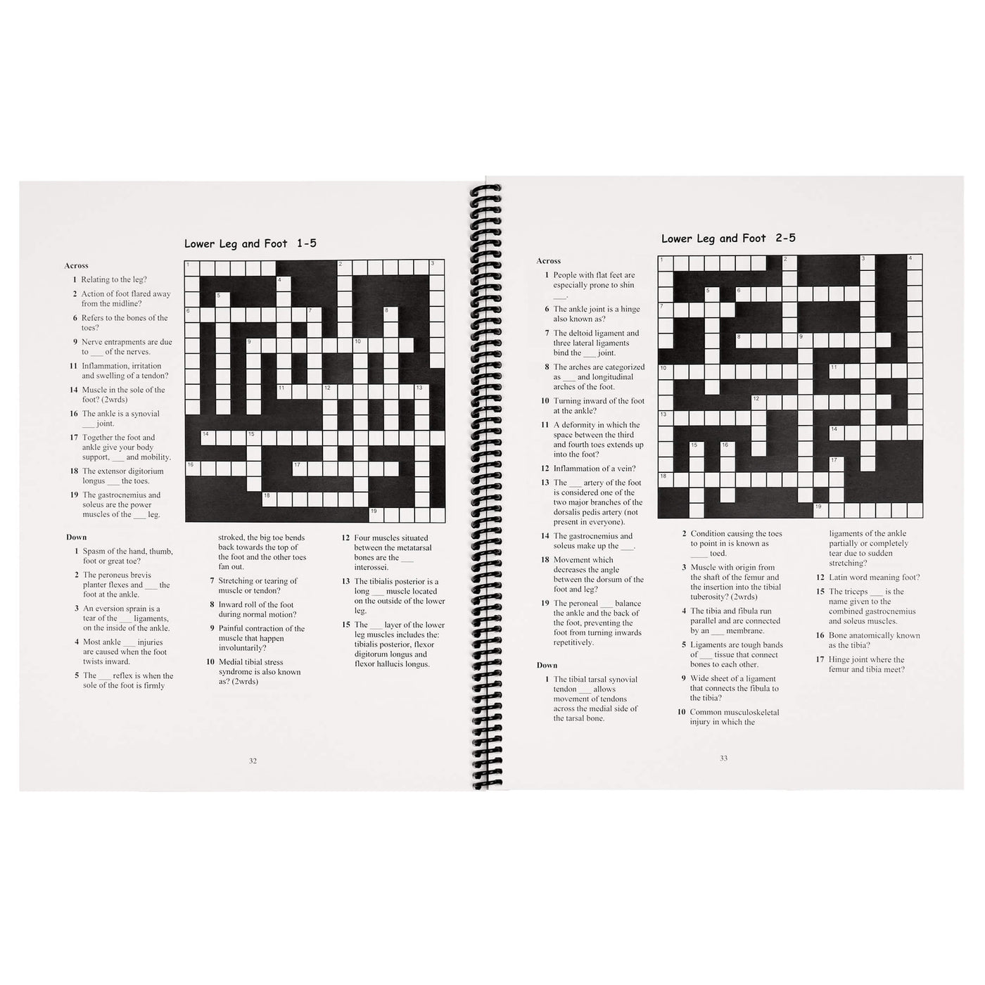 Anatomy Crossword Puzzle for Students at Body Best