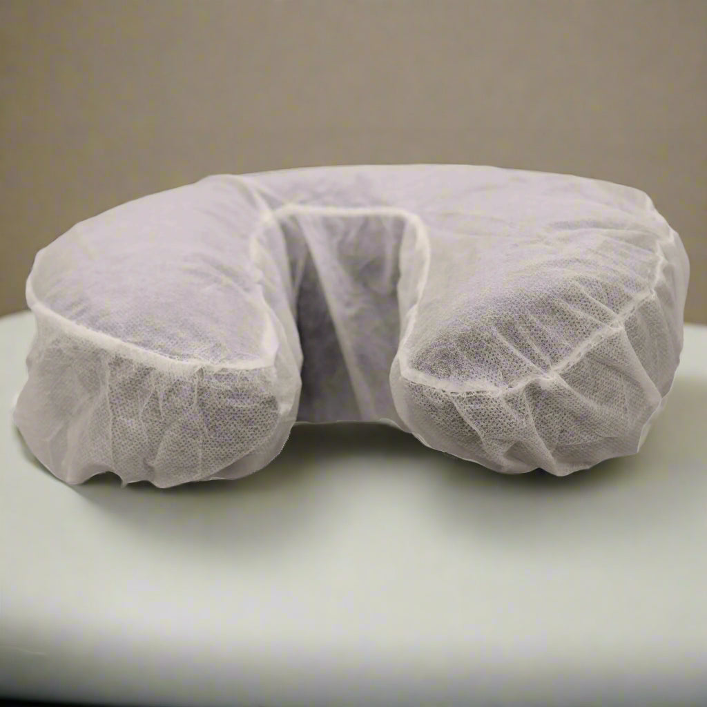 Massage Table Face Cradle Covers -Disposable, reusable headrest covers
