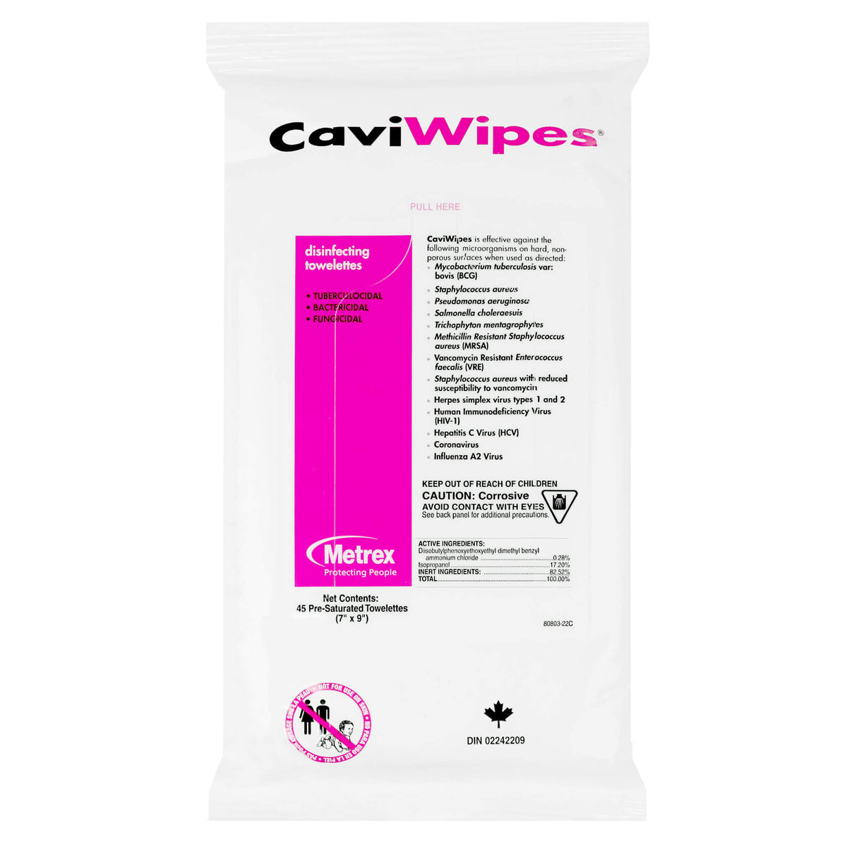 Caviwipe Towelettes Flat Pack - Non-abrasive Wipes