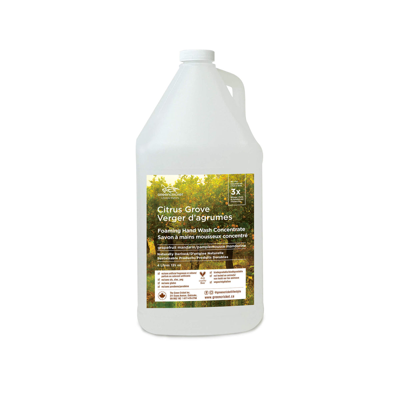 Shop Green Cricket Foaming Hand Wash - Eco-Friendly 4L Natural Formula