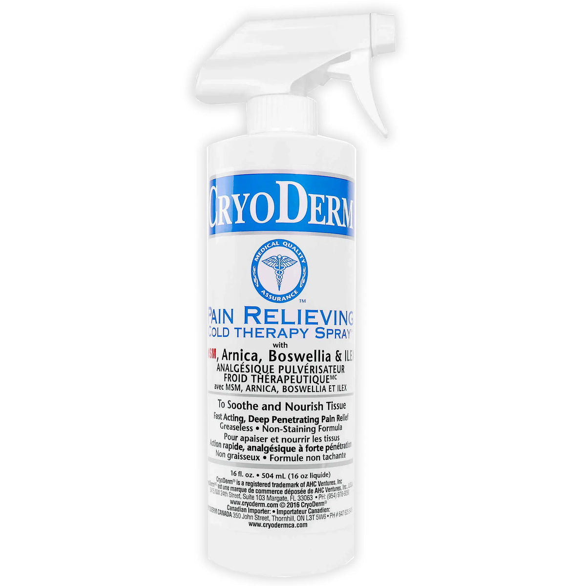 CryoDerm Cold Therapy Spray for Massage & Sports Therapy Clinics