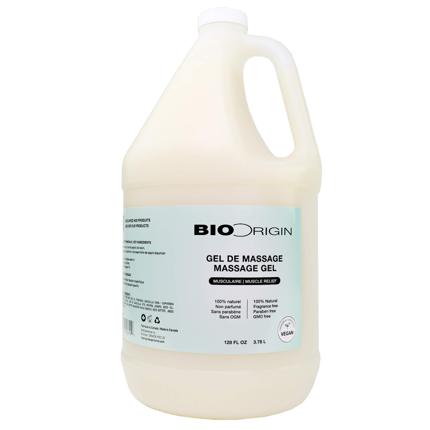 BioOrigin Massage Gel - Muscle Relief | 100% Natural Vegan Formula