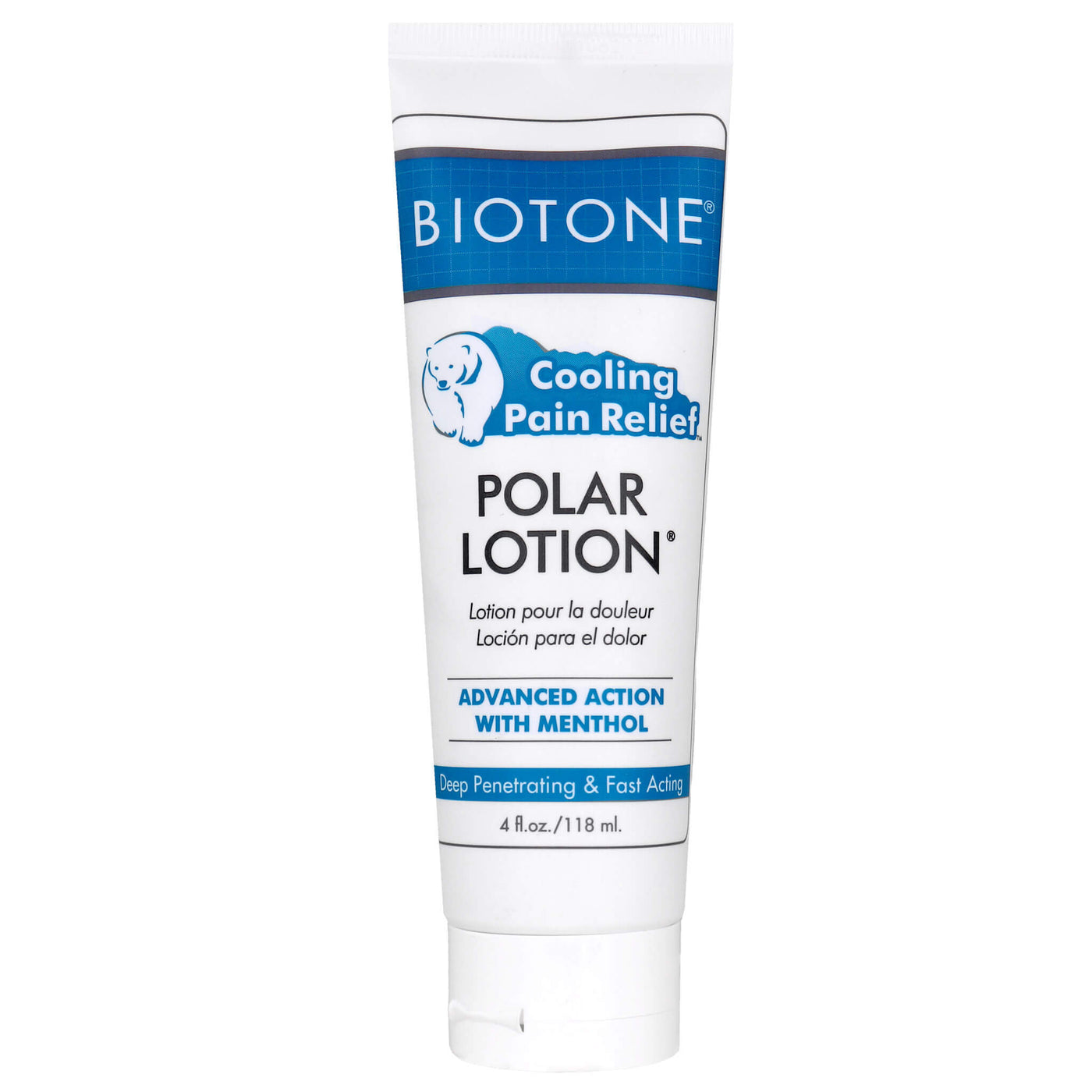 Biotone Polar Lotion with 6% Menthol for Sports Massage