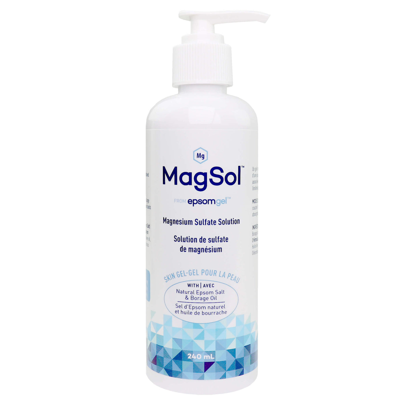 Epsomgel Magnesium Sulfate Skin Gel Solution -Borage oil for Soft Skin